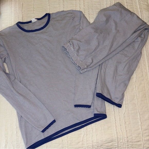 LAKE | Intimates & Sleepwear | Lake Pima Cotton Royal Blue Striped ...